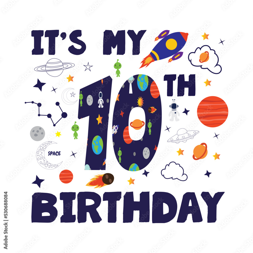 it is my birthday space svg, space svg, space galaxy outer birthday svg ...