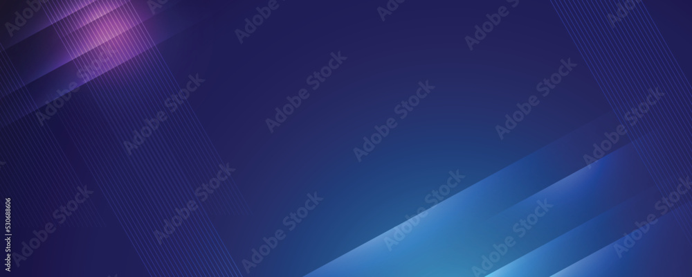 Abstract modern blue background with bright elements, parallel lines ...