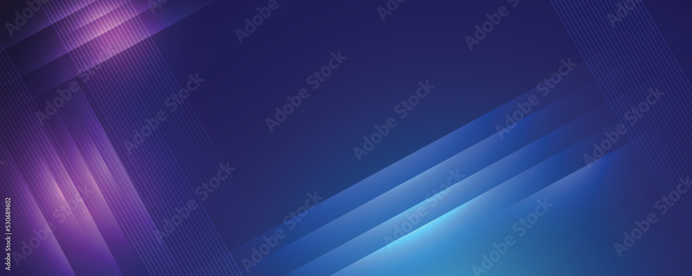 Abstract modern blue background with bright elements, parallel lines ...