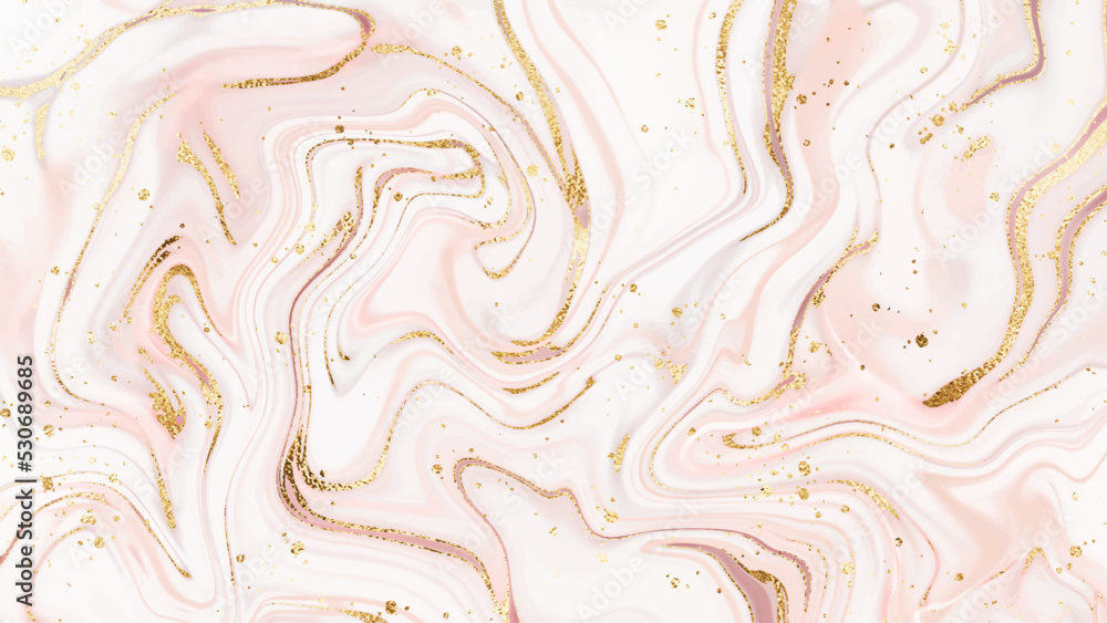 Liquid marble stone wallpaper design with gold glitter texture. Stock Vector | Adobe Stock