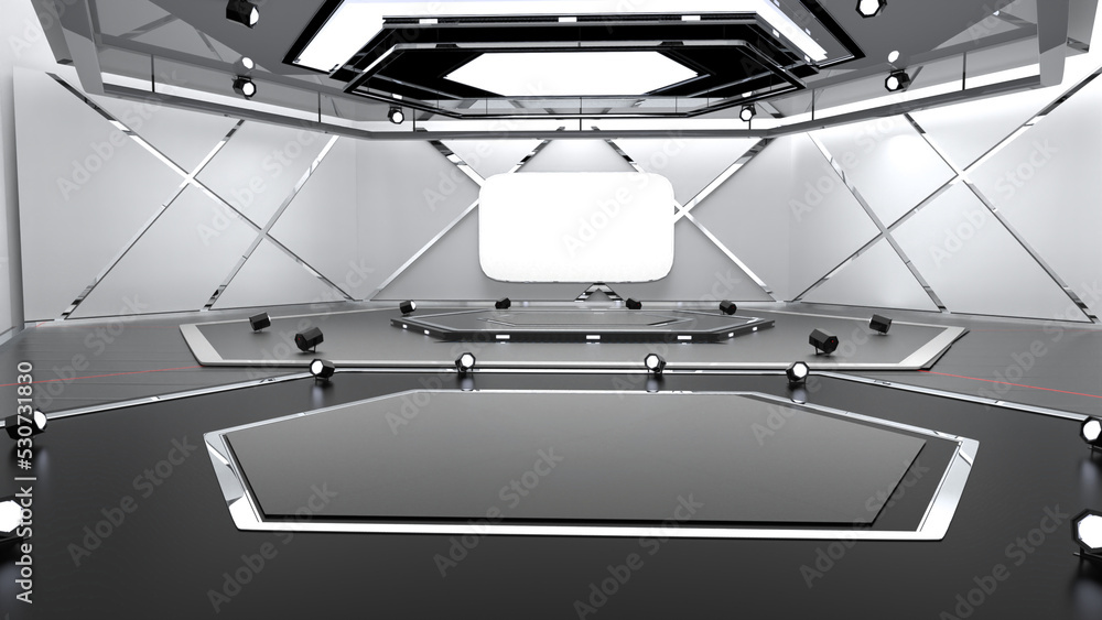 Studio Set Background 2268_3D Virtual TV Studio News_Studio Background ...
