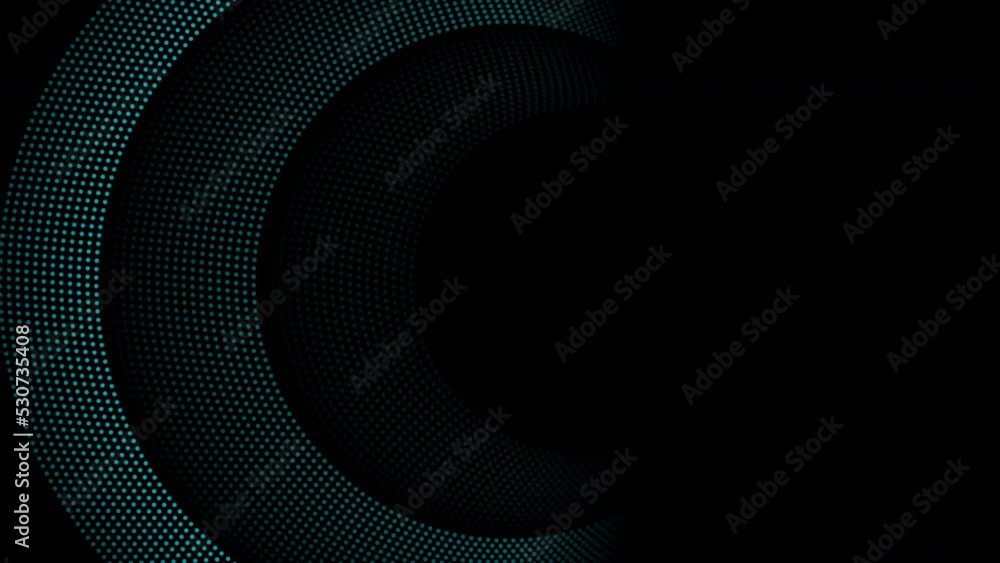 Hi-tech dark blue abstract background with round dotted lines. Seamless ...