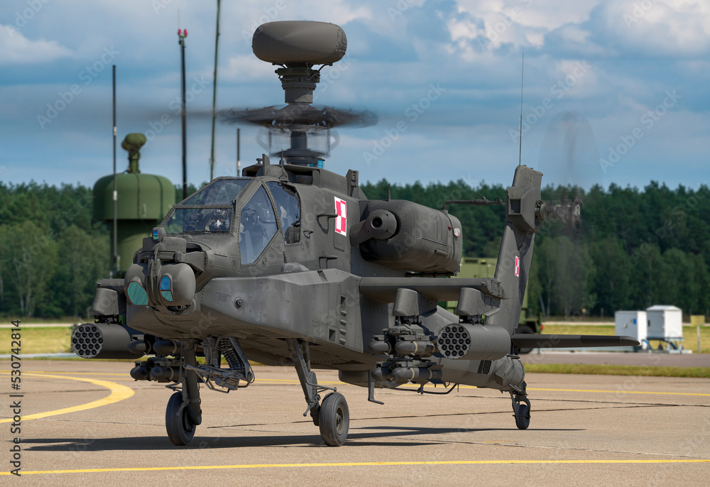 Boeing AH-64 Apache of the Polish Armed Forces. Stock Photo | Adobe Stock