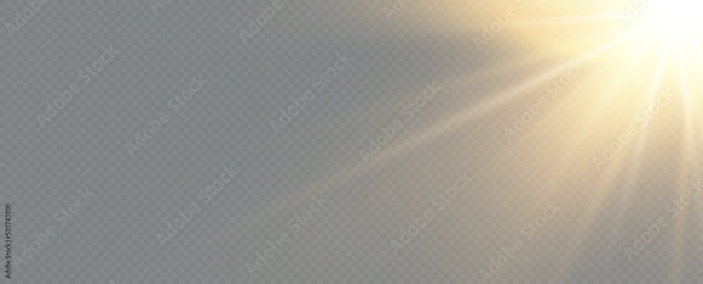 Light effects, glare, glitter, explosion, light. Vector illustration ...