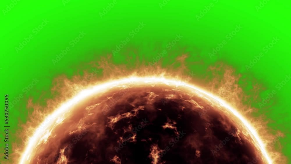 sun Sun green screen 4k, Sun Solar Atmosphere isolated on Green ...