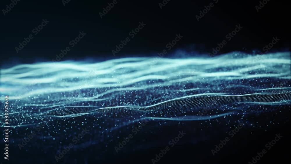 Abstract Digital Mesh Shape Fx Background Loop/ 4k animation of an ...
