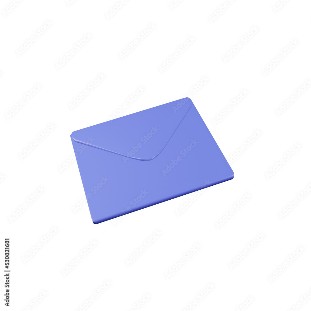 Envelope isolated on transparent background, letter, render, 3d, png ...