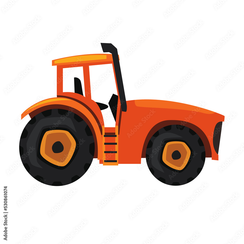 Tractor Png Format With Transparent Background Stock Illustration ...