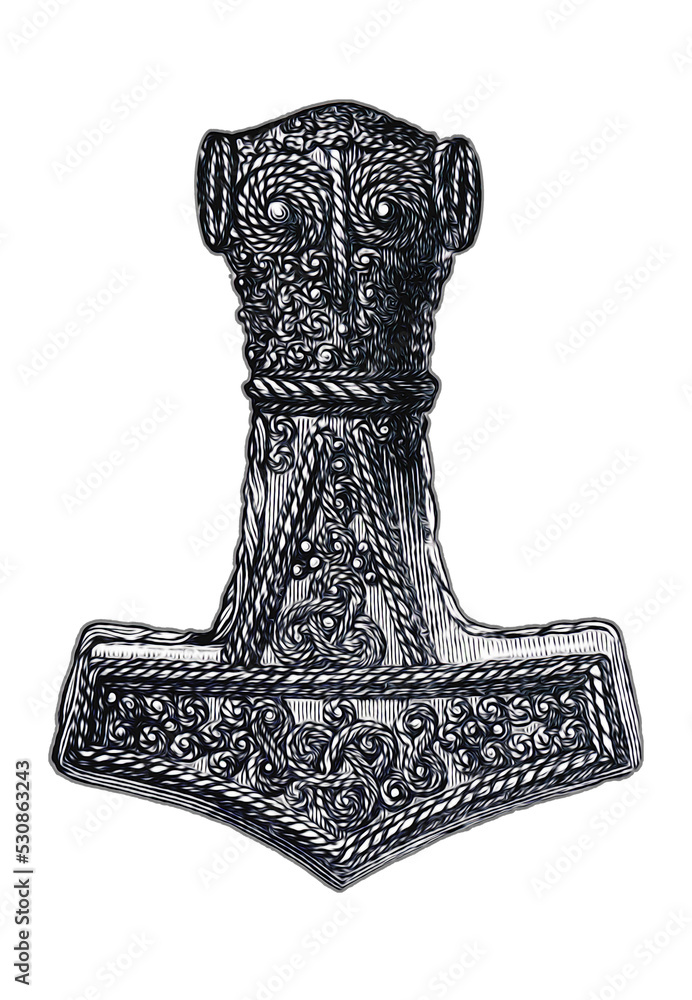Thors hammer, Triquetra, Mjolnir, Norse mythology, viking, Celtic ...