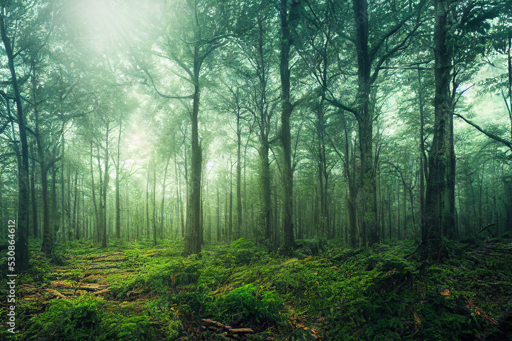 Lush Forest Wallpaper Hd