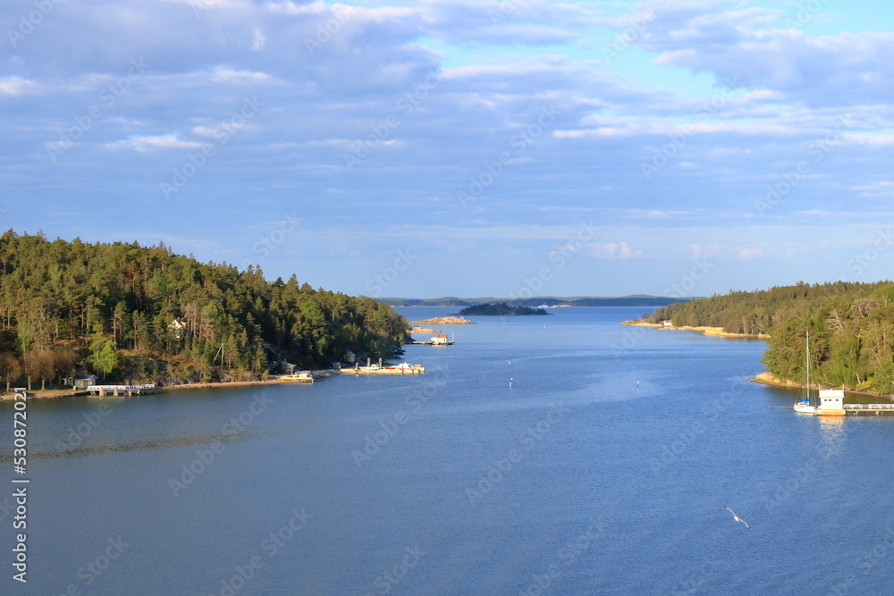 Beautiful scenery of natural environment of Turku archipelago ...