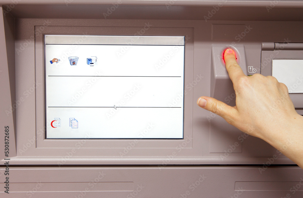 pharmacist selects medicine from hospital medicine automation system by ...