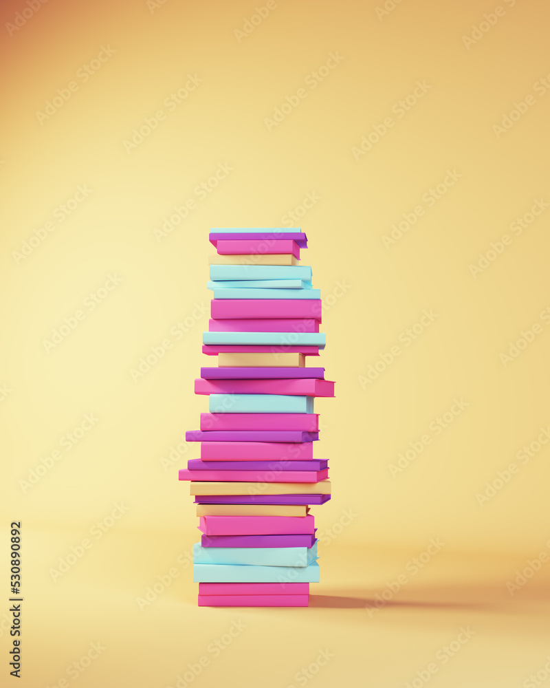 Tall Stack Of School Books