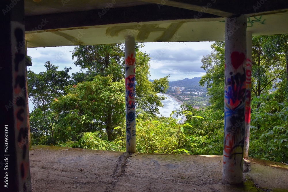 El Miro Ruins, hiking trail views, abandoned mansion, declared ...