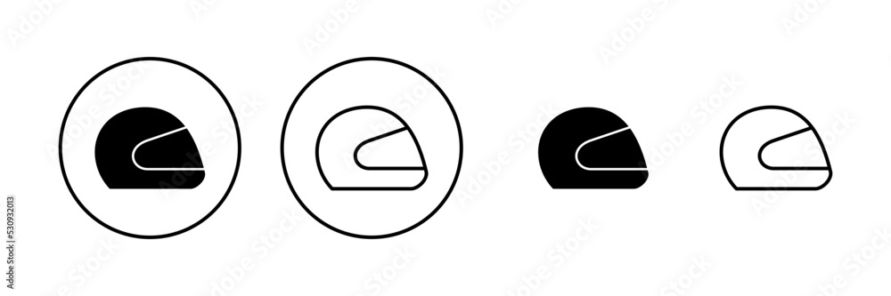 Helmet icon vector. Motorcycle helmet sign and symbol. Construction ...