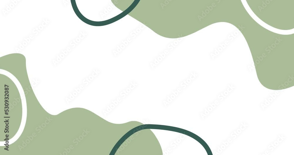 animated natural green abstract background with transparent blank space ...