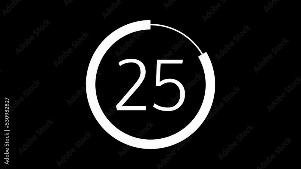 Simple 30 Seconds Countdown Timer With Animated Indicator Circle