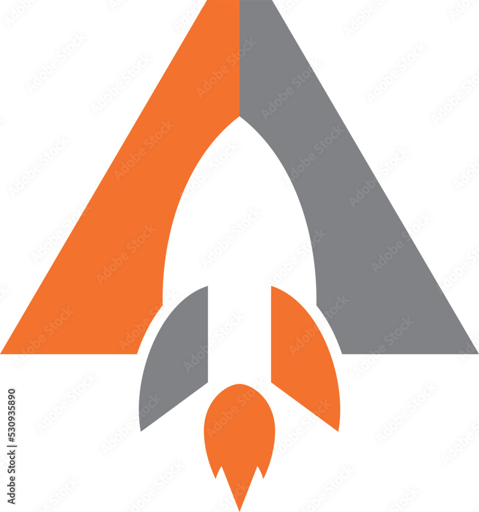 Rocket Apollo logo design vector template illustration Stock Vector ...