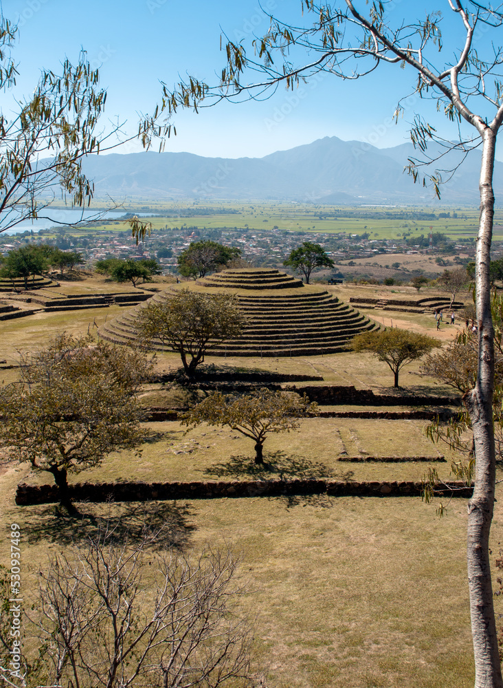 Ancient round pyramids Los Guachimontones, pre-Columbian archaeological ...