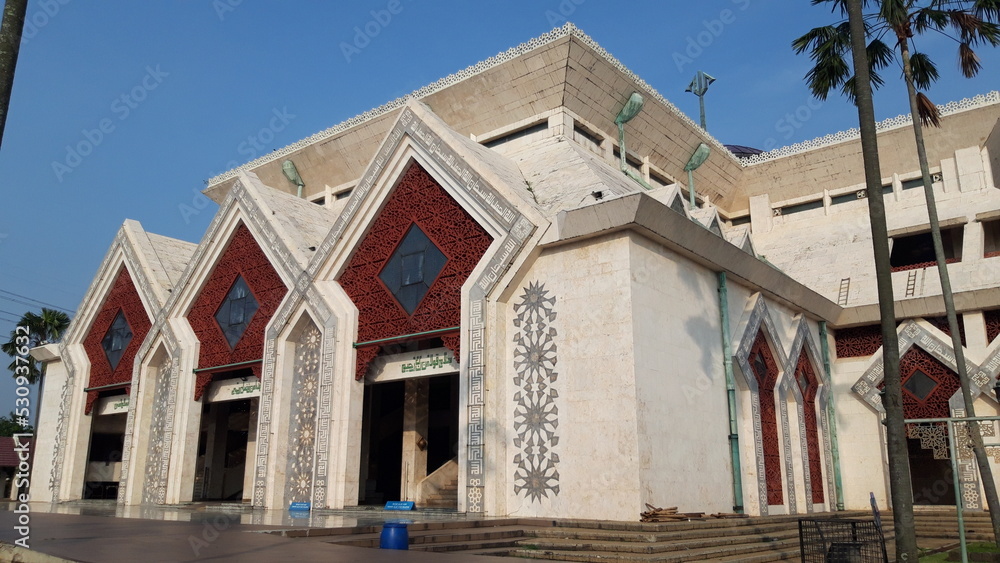 Jakarta, Indonesia - September 16,2022 At-Tin grand mosque built by the ...