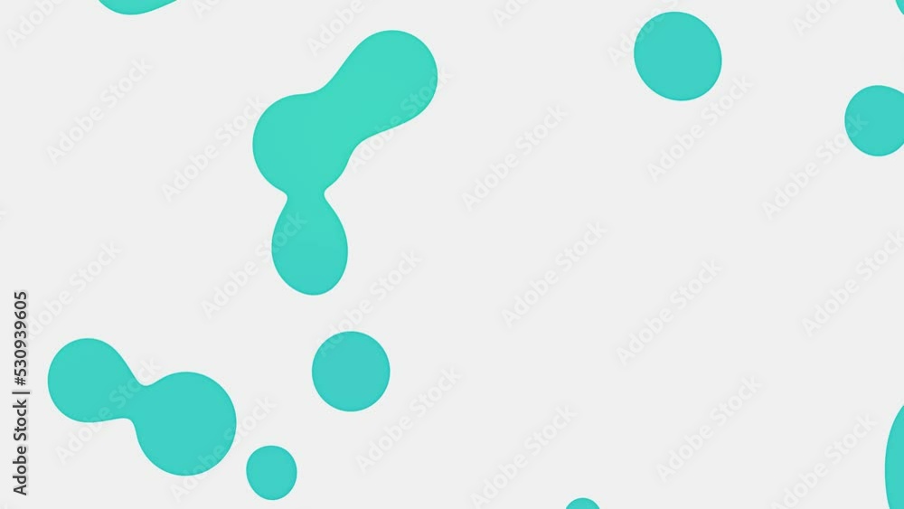 blue and green liquid gradients animation on white background. 3d ...