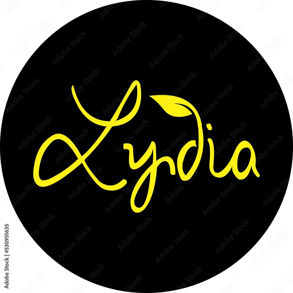 lydia logo lydia round shape lydia logo Stock Illustration | Adobe Stock