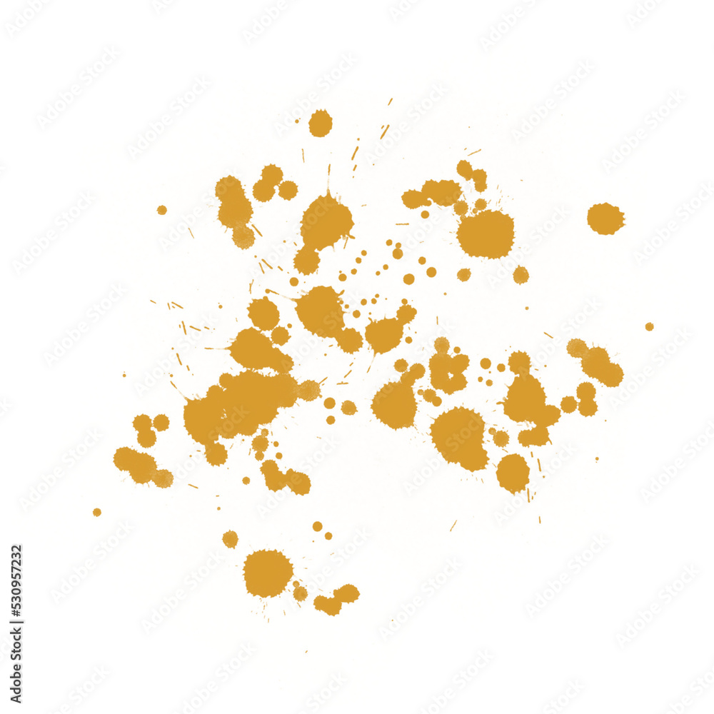 Gold Splatter Paint Splash Stock Illustration | Adobe Stock
