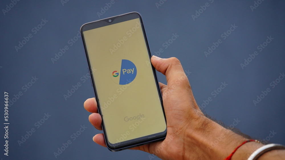 Nangloi, Delhi, India- 14 september 2022 :man holding smartphone with ...