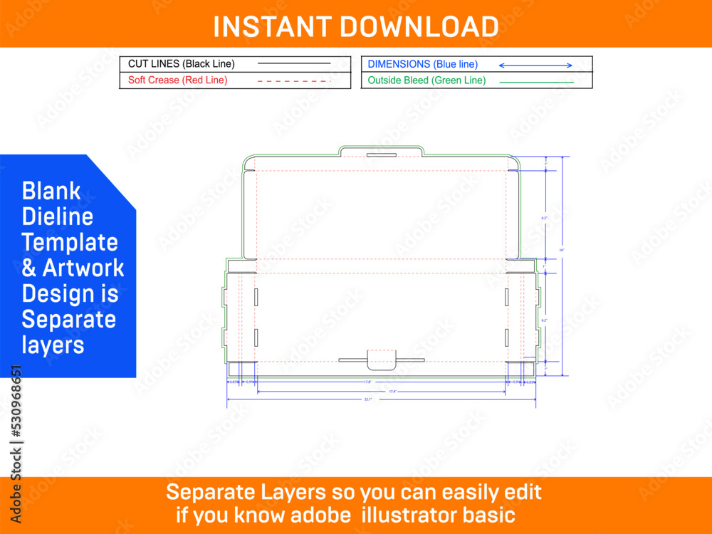 Vetor de Keyboard Box Packaging Design Template do Stock | Adobe Stock