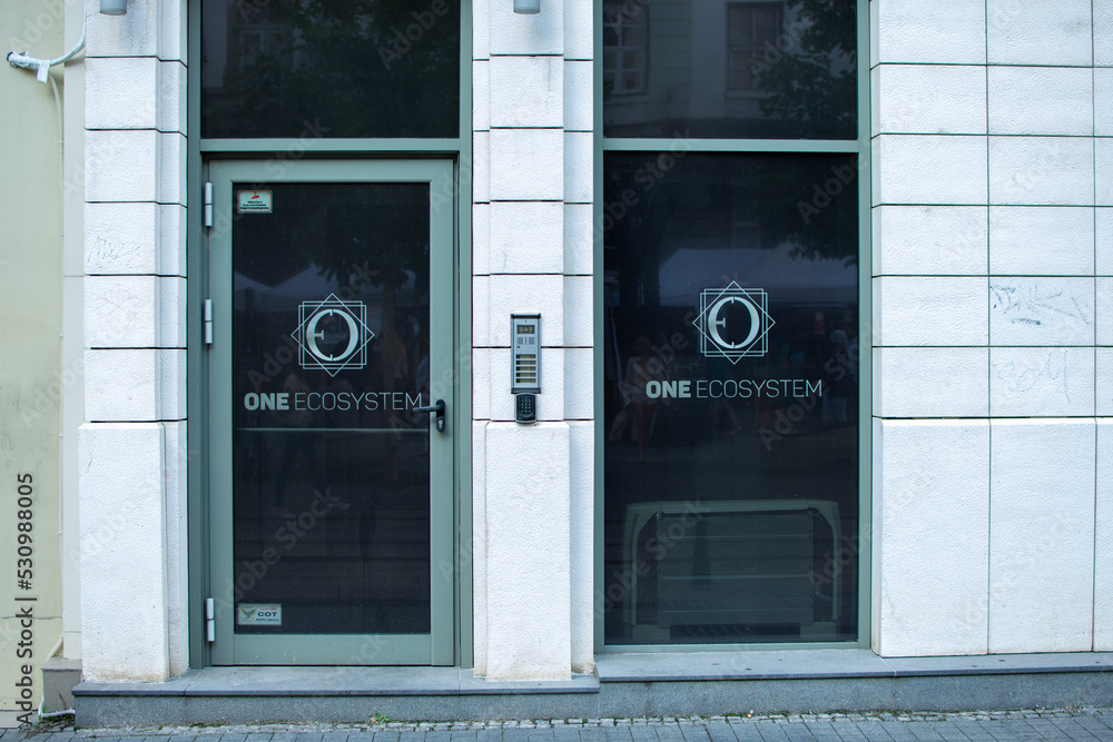 Sofia, Bulgaria - 11 September 2022: Onecoin office renamed Ruzha ...