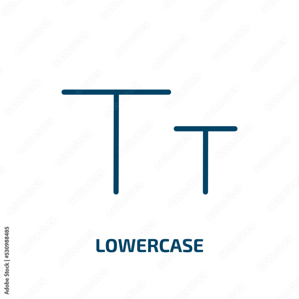 lowercase icon from user interface collection. Thin linear lowercase, vector, letter outline ...