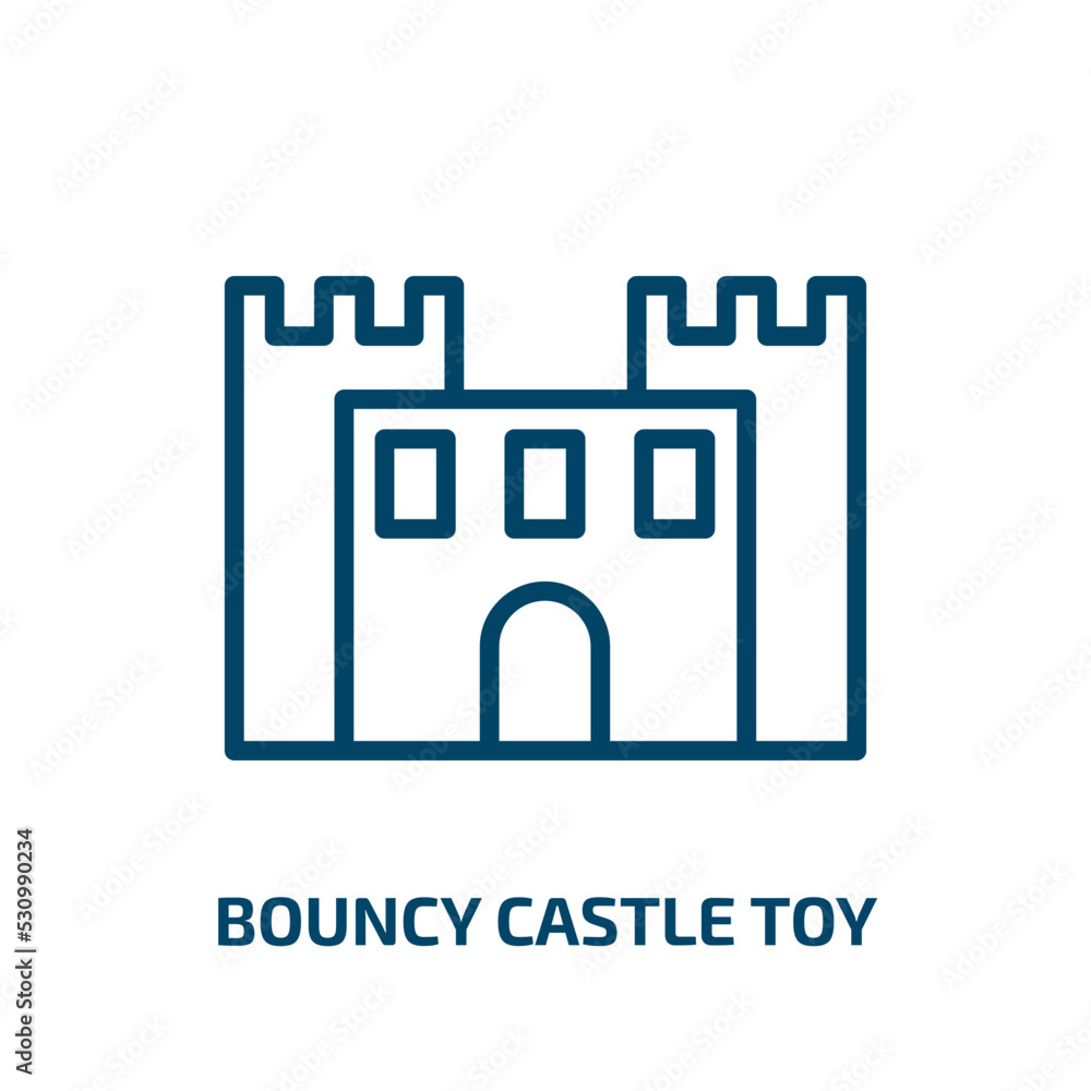 bouncy castle toy icon from toys collection. Thin linear bouncy castle ...