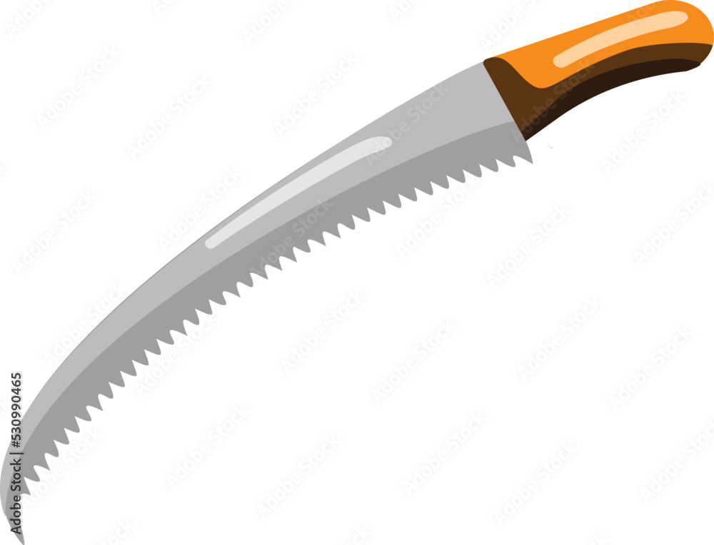 Tree hand saw icon cartoon vector. Farm tool. Can plant Stock Vector ...