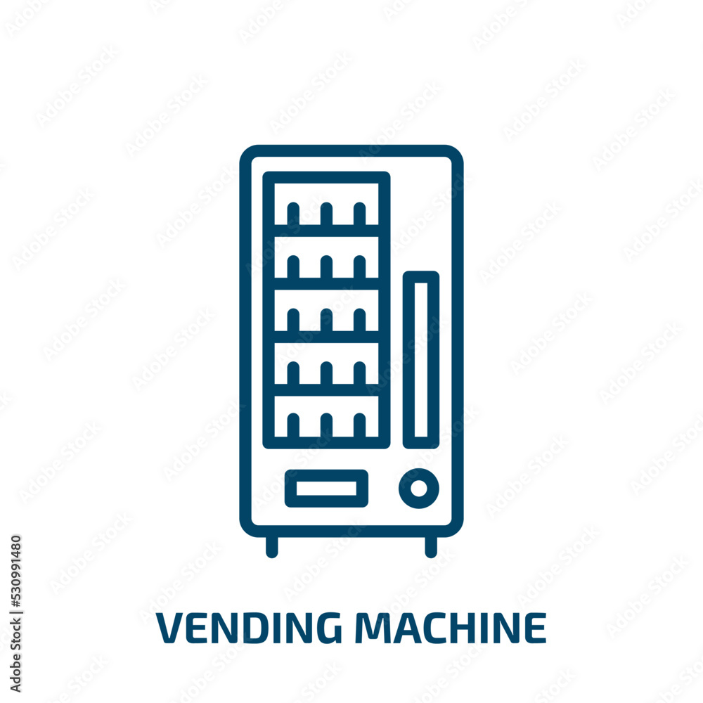 vending machine icon from hotel and restaurant collection. Thin linear ...
