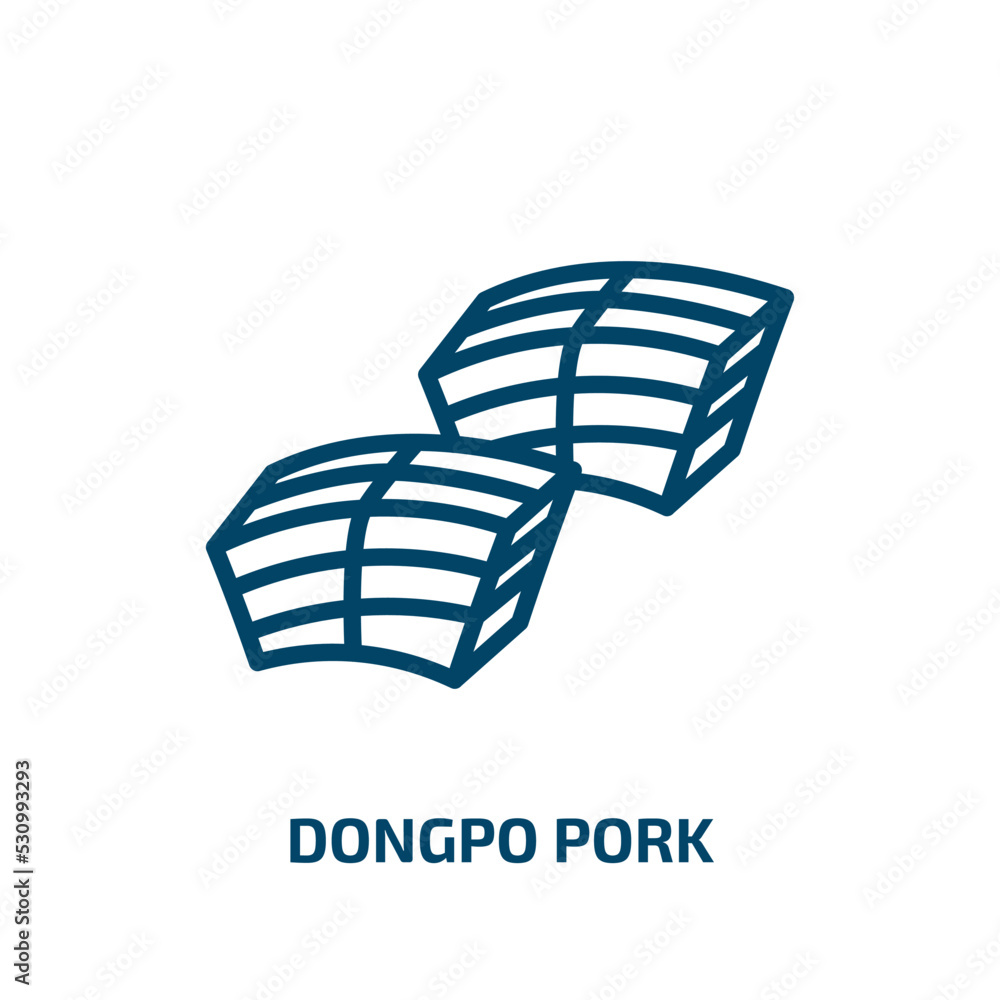dongpo pork icon from food and restaurant collection. Thin linear ...