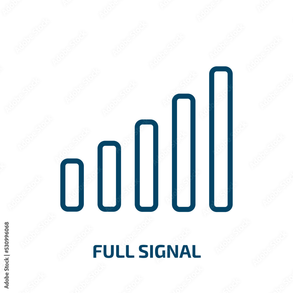 full signal icon from electrian connections collection. Thin linear ...