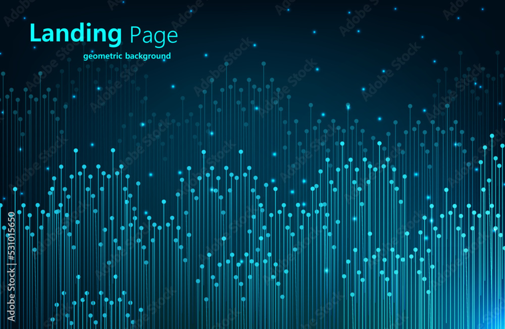 abstract background with lines and dots. vertical lines on the ...