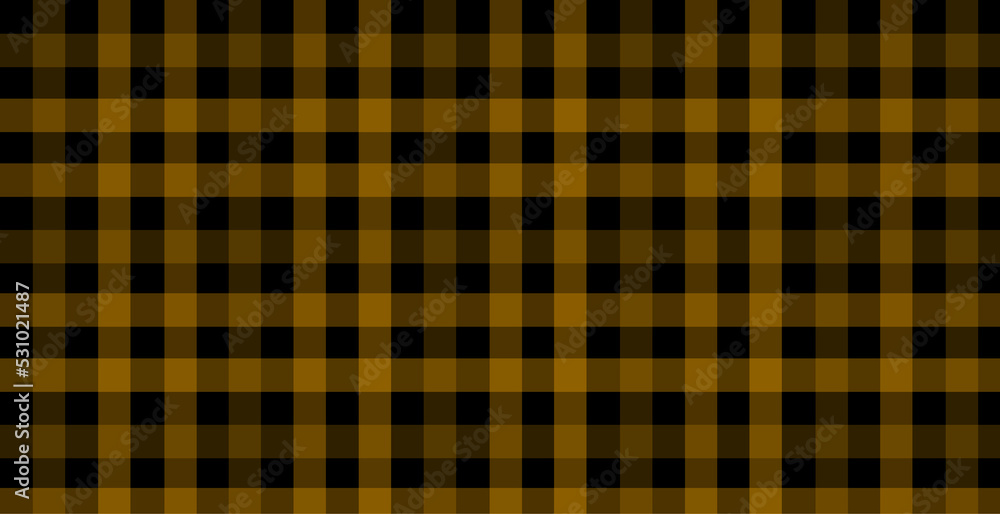 Yellow black flannel plaid background vector illustration. Stock Vector ...