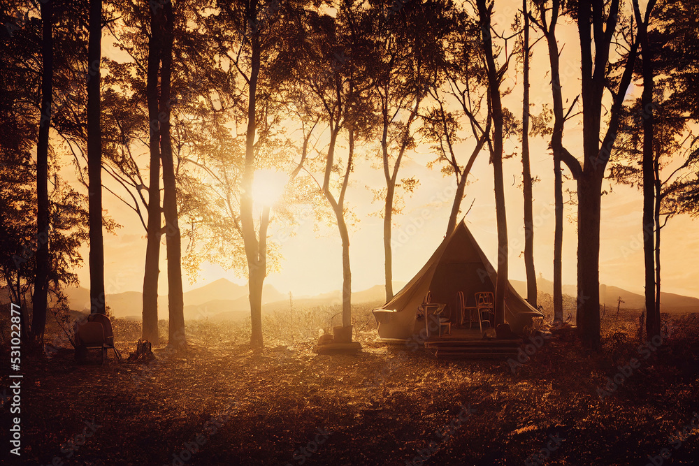 glamping. luxury glamorous camping. glamping in the beautiful ...
