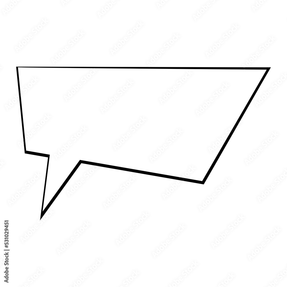 rectangular text bubble with transparent background Stock Illustration ...