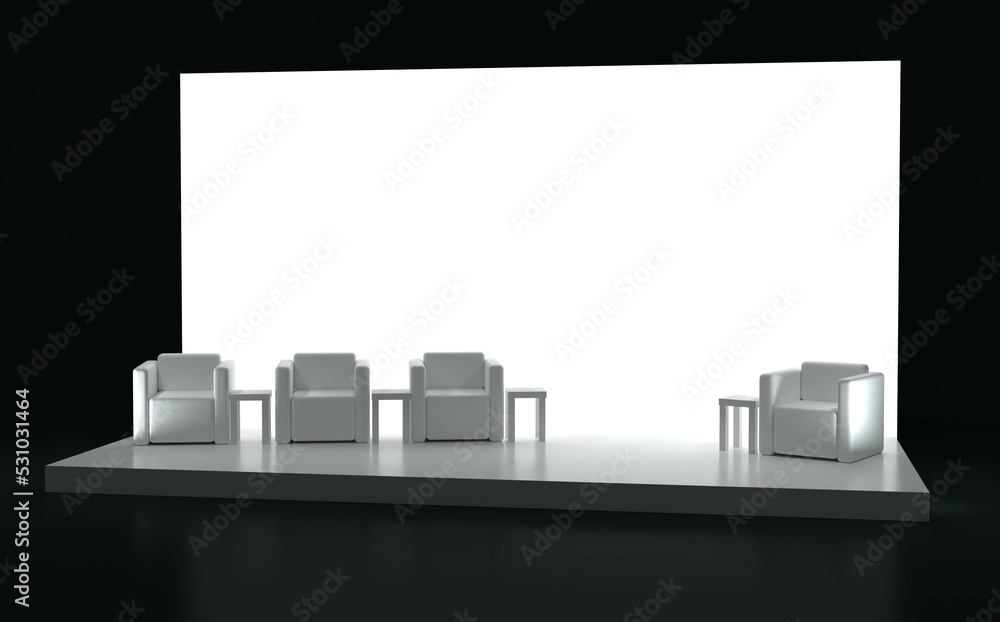 Conference Stage Designs. Meeting event scene, party scene design ...