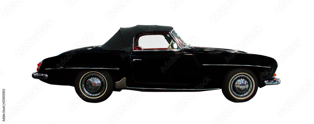German luxury retro car. Transparent background. Stock Photo | Adobe Stock