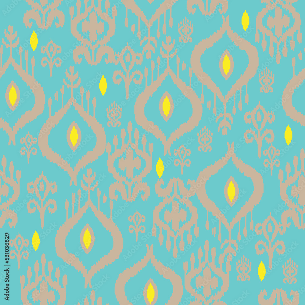Beautiful ikat pattern for creating fashion clothes and for using in ...