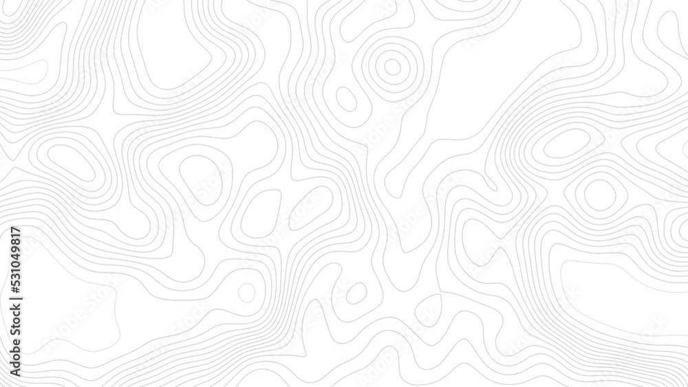 Topographic map contour animation. Topo map with elevation sliding ...
