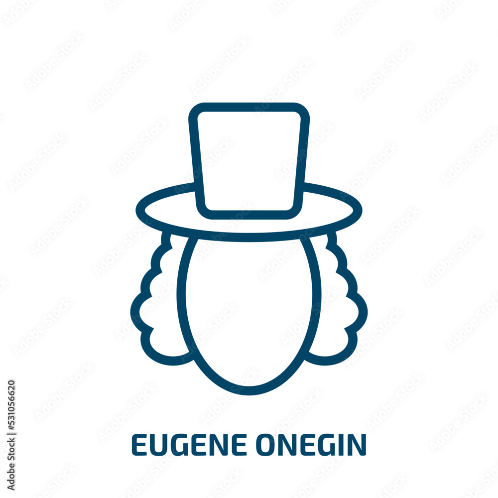 eugene onegin icon from education collection. Thin linear eugene onegin ...