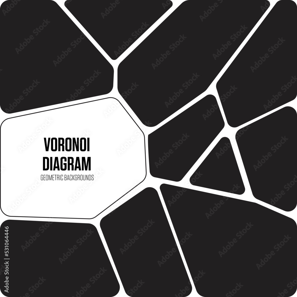Voronoi diagram geometric tile texture, background, stone texture ...