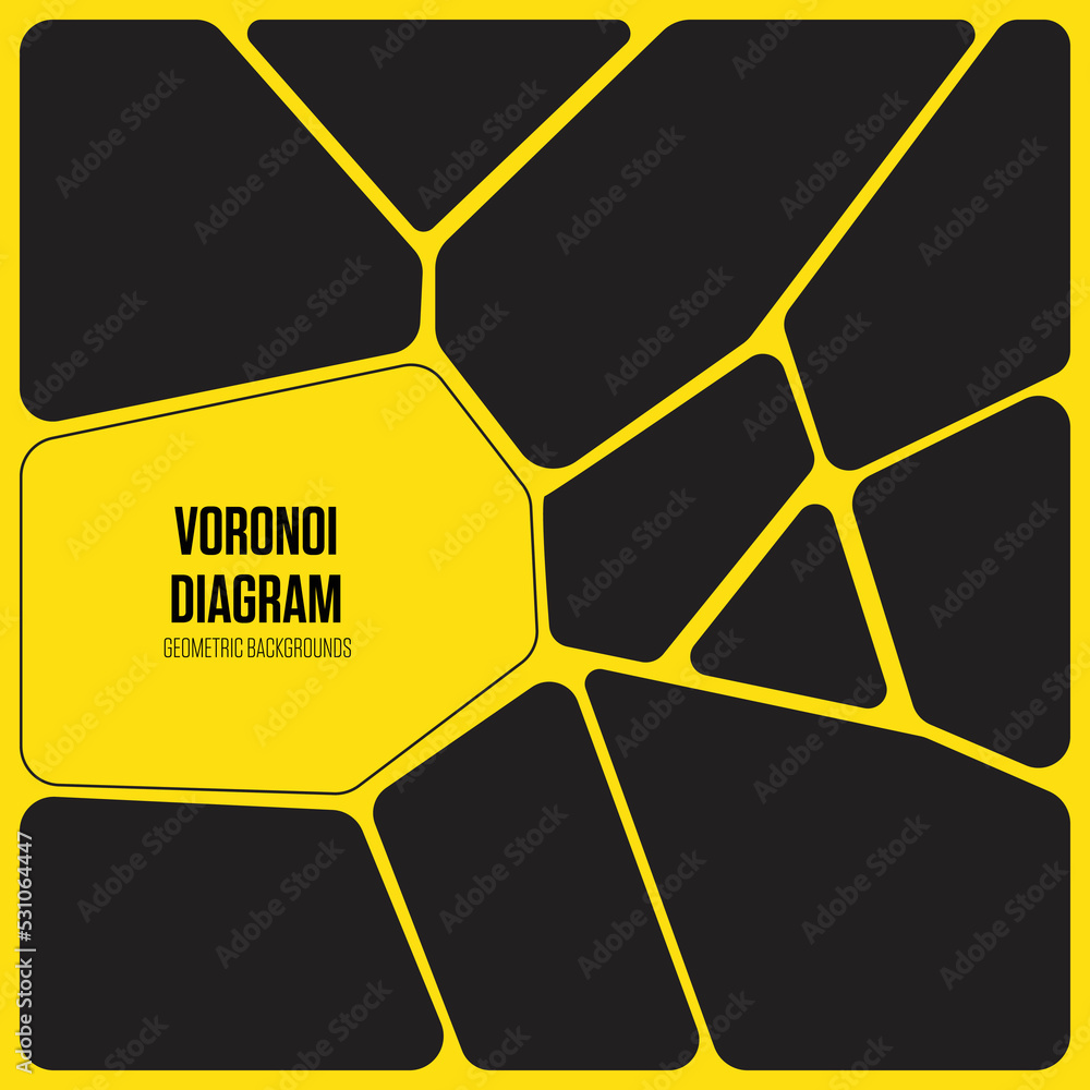 Voronoi diagram geometric tile texture, background, stone texture ...