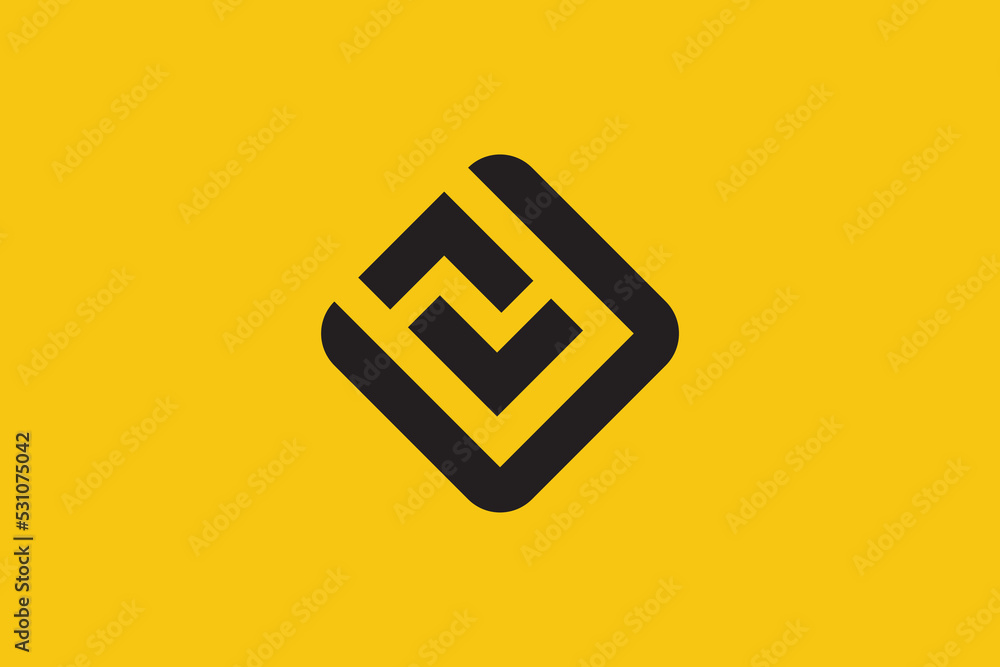 Minimal ZD logo. Icon of a DZ letter on a luxury background. Logo idea ...