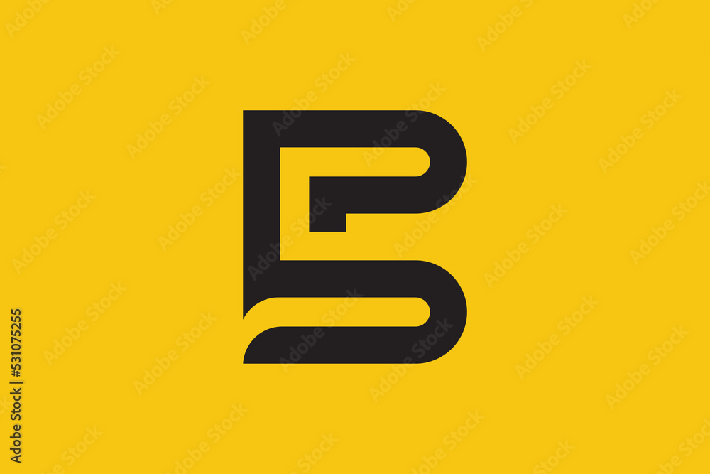 Minimal BP logo. Icon of a PB letter on a luxury background. Logo idea ...