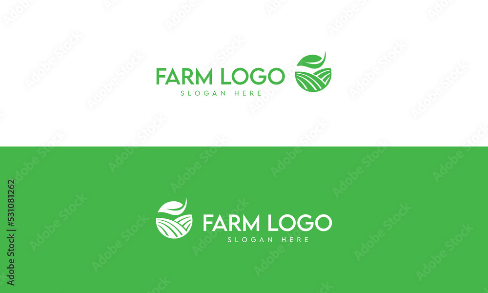 Farm Logo Design Template, Natural, Agriculture, Farming Logo Vector ...